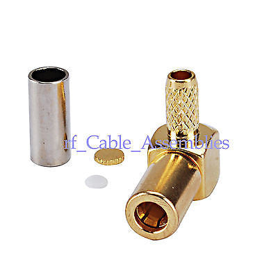 SSMB female right angle 90 degrees crimp RG174 RG316 RF connector Sold – Rfbat