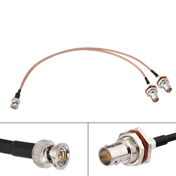 Superbat BNC Splitter 75 Ohm SDI Coax Splitter BNC Male to Dual Female