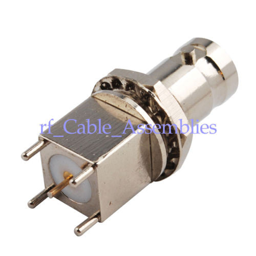 Superbat BNC Thru Hole Jack bulkhead Straight PCB Mount – Rfbat