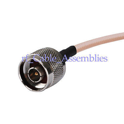 10x N-Type Male plug to N plug connector adapter RF pigtail cable RG40 ...