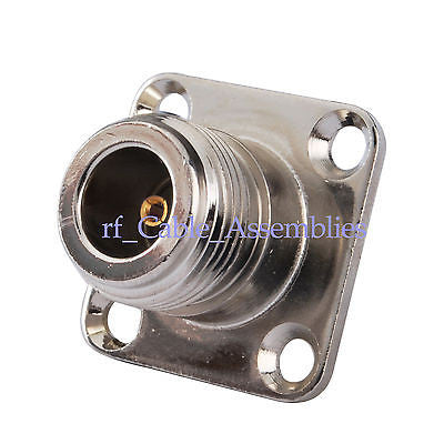 N Solder Jack 4 hole panel mount Semi rigid .141 cable – Rfbat