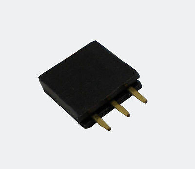 200pcs New Single Row 1x3 pins 2.54mm Female Header Straight Connector ...